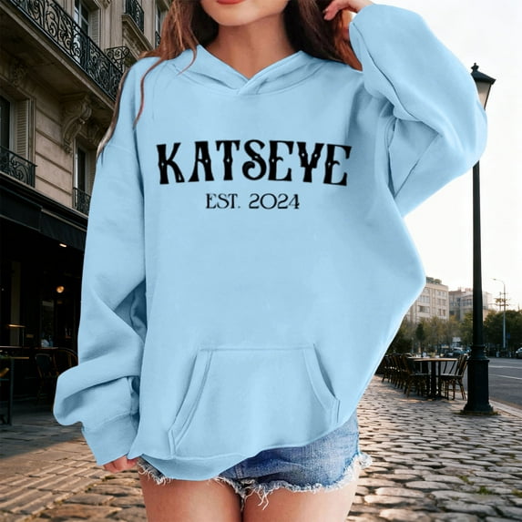 Cute Printed Pullover Hoodie for Girls, Soft Fleece Sweatshirt with ...