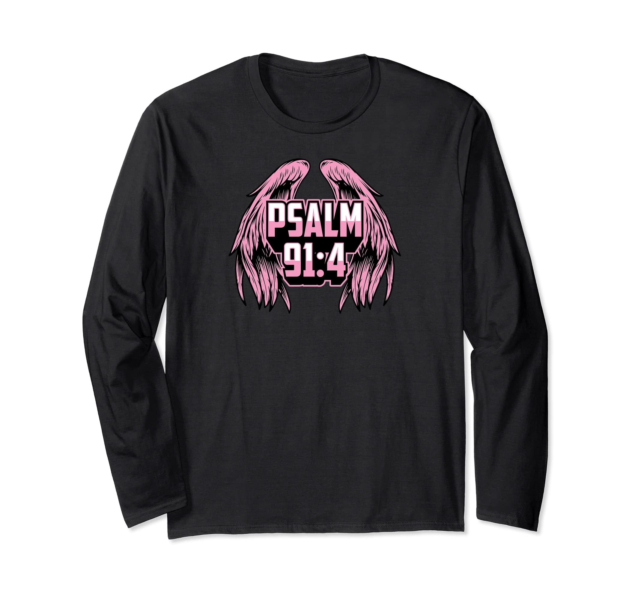 Cute Psalm 91 4 Under His Wings Long Sleeve T-Shirt for Comfort and ...