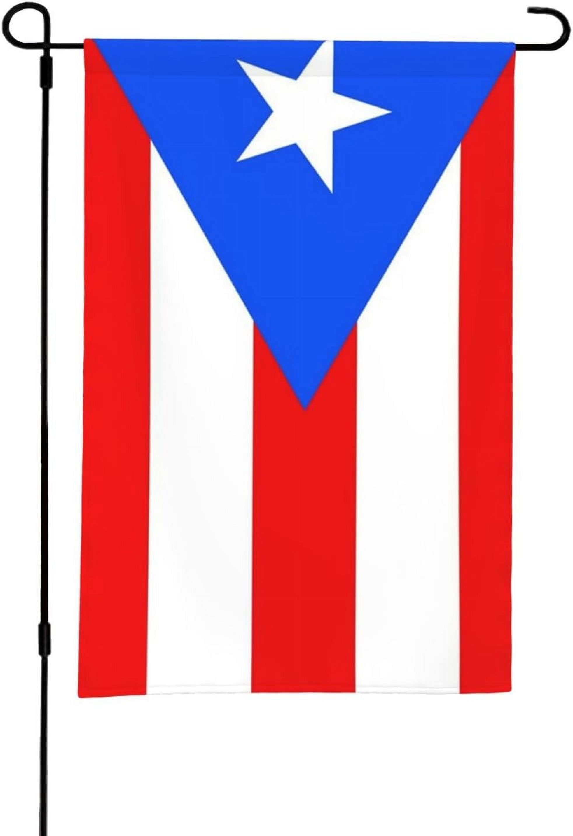 Cute Puerto Rico Garden Flag Double Sided Small Puerto Rican Yard Flags ...