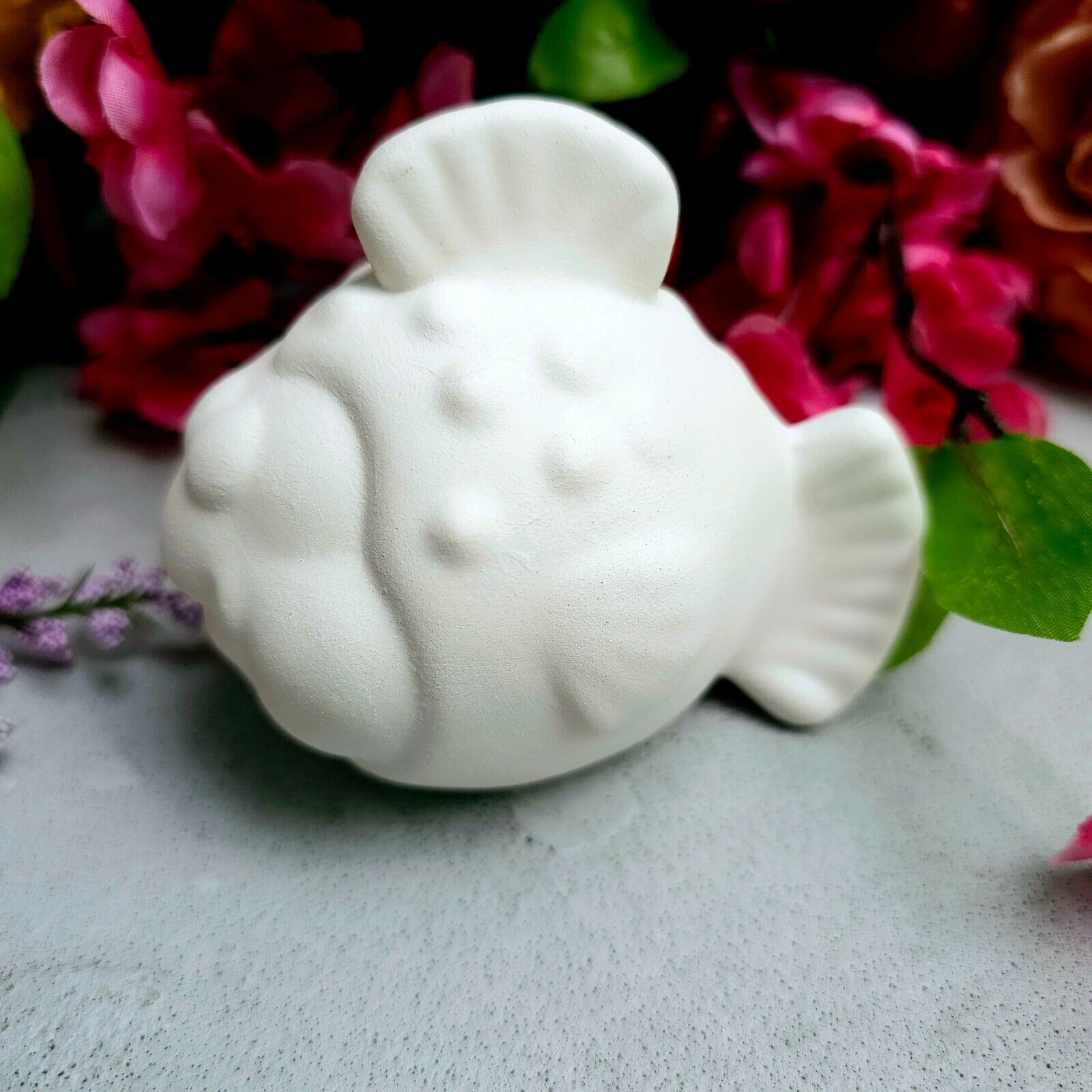 Cute Puffer Fish 3.75" Ceramic Bisque Ready To Paint Pottery - Walmart.com