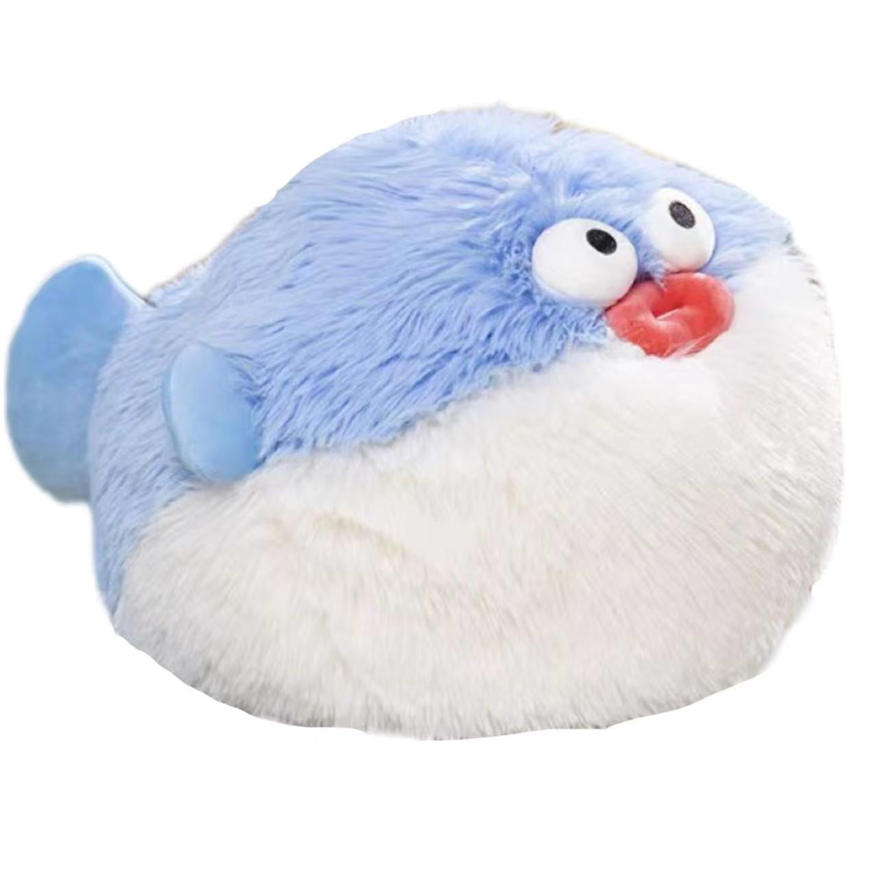 Cute Pufferfish Stuffed Animal Plush Pillow Funny Blowfish Plushies ...