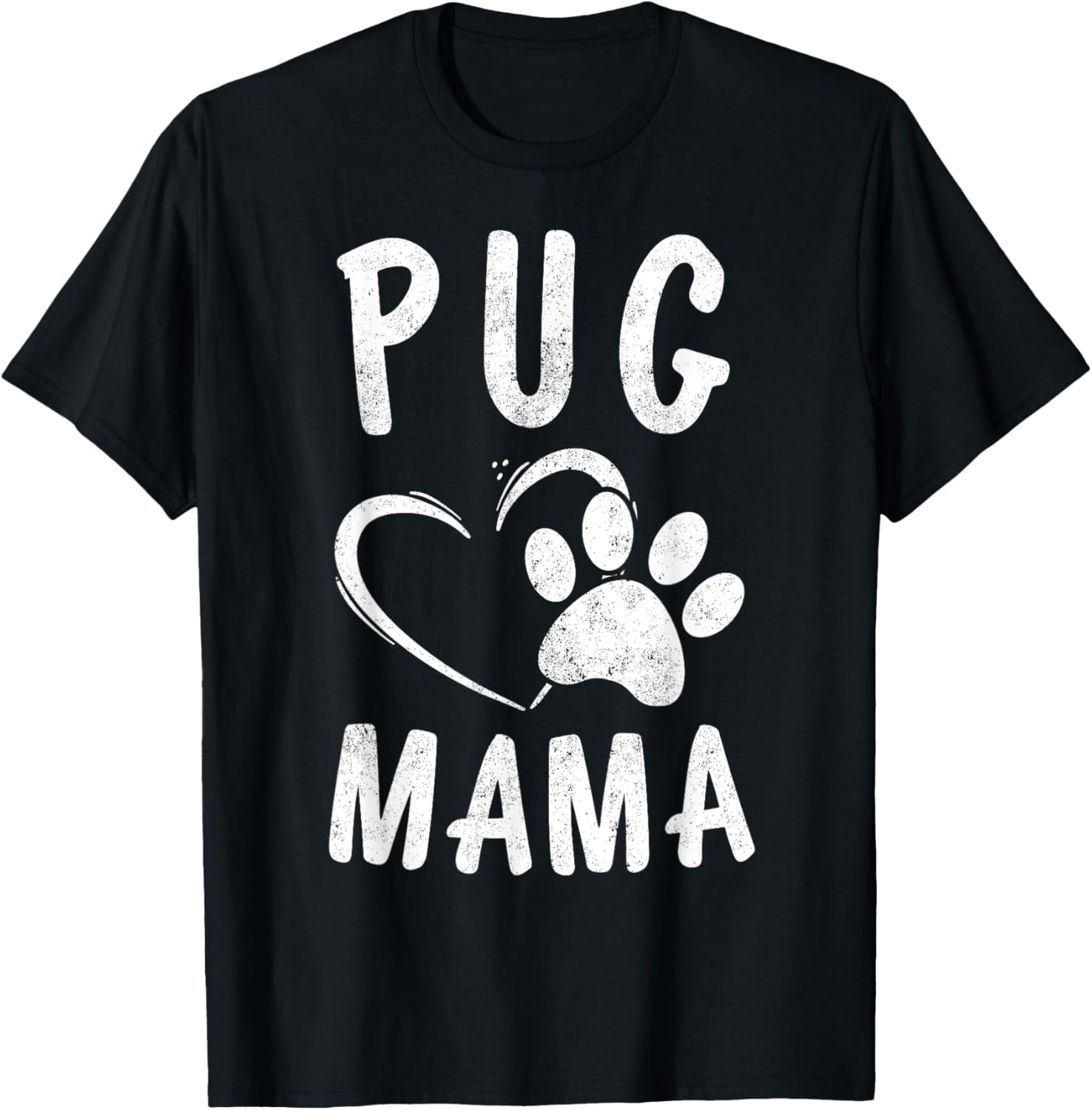 Cute Pug Mama Gift Pet Pugs Lover Apparel Dog Puggle Mom T-Shirt ...