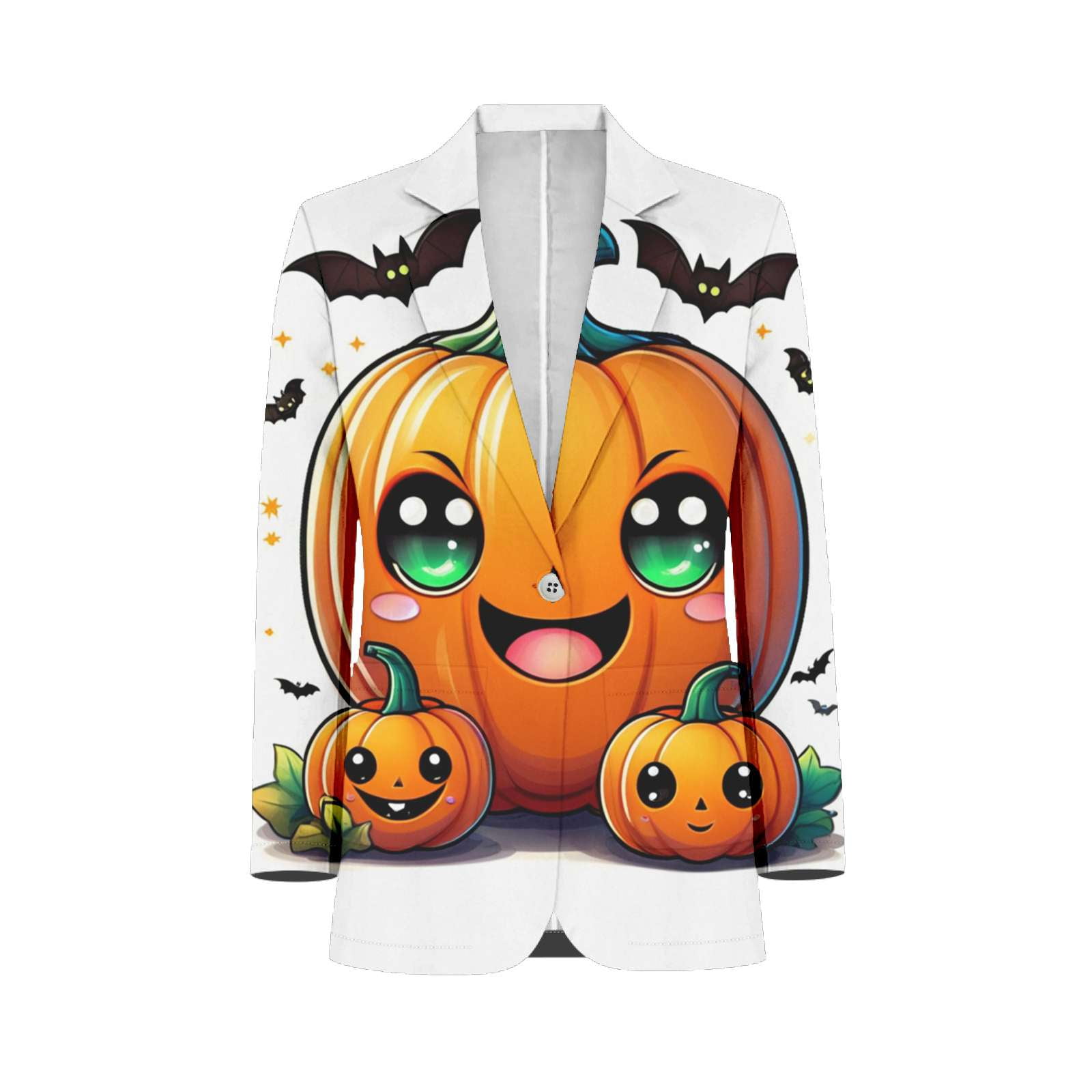 Cute Pumpkin Halloween Decor Men Blazers Slim Clothing Summer Jacket ...