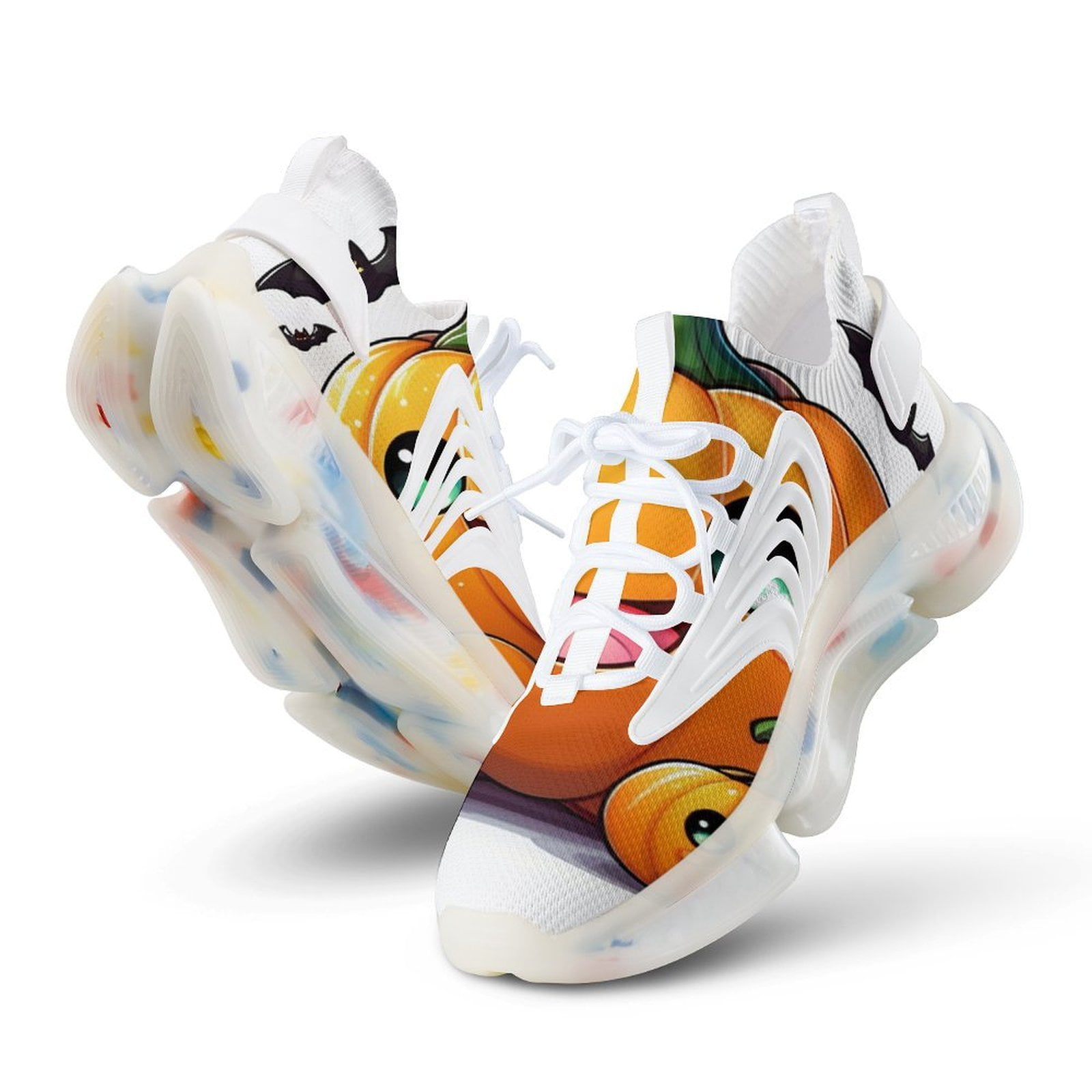 Cute Pumpkin Halloween Decor Walking Shoes for Men Woman Lightweight ...