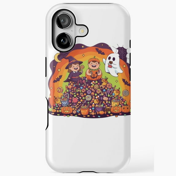 Cute Pumpkin Halloween Funny Jack O Lantern Cartoon With Candy Fun ...