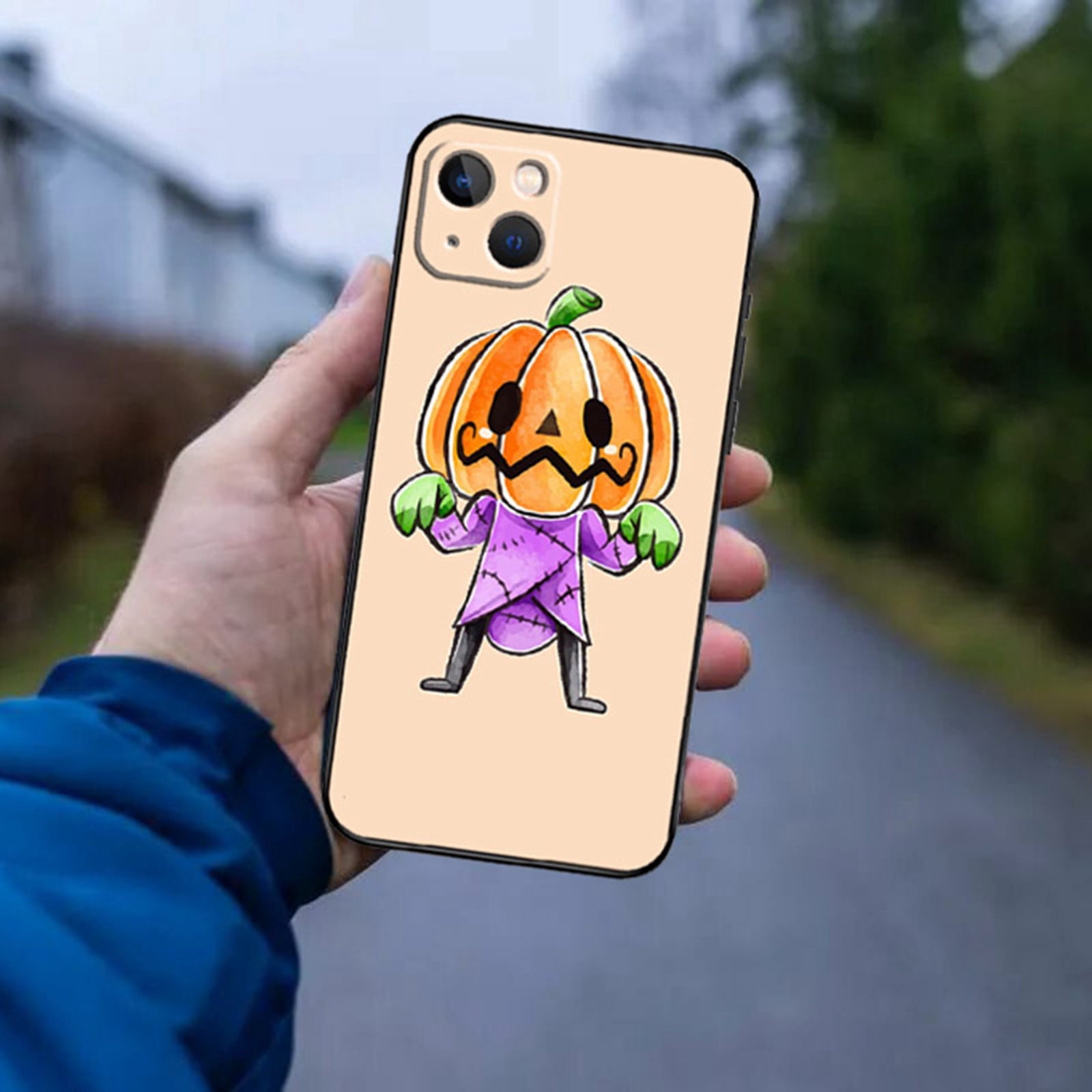 Cute . Pumpkin Phone Soft Silicone Frame Supports Phone For Teenage ...