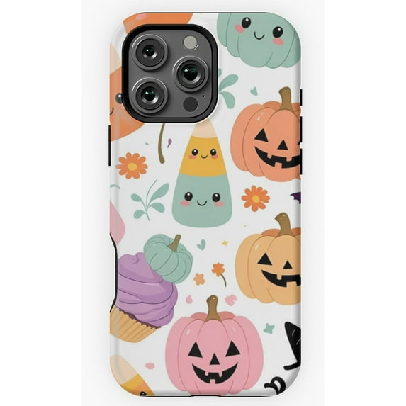 Cute Pumpkins Candy Cupcakes Pattern Phone Case iPhone 17 16 15 14 13 12 11 Pro Max - Walmart.com