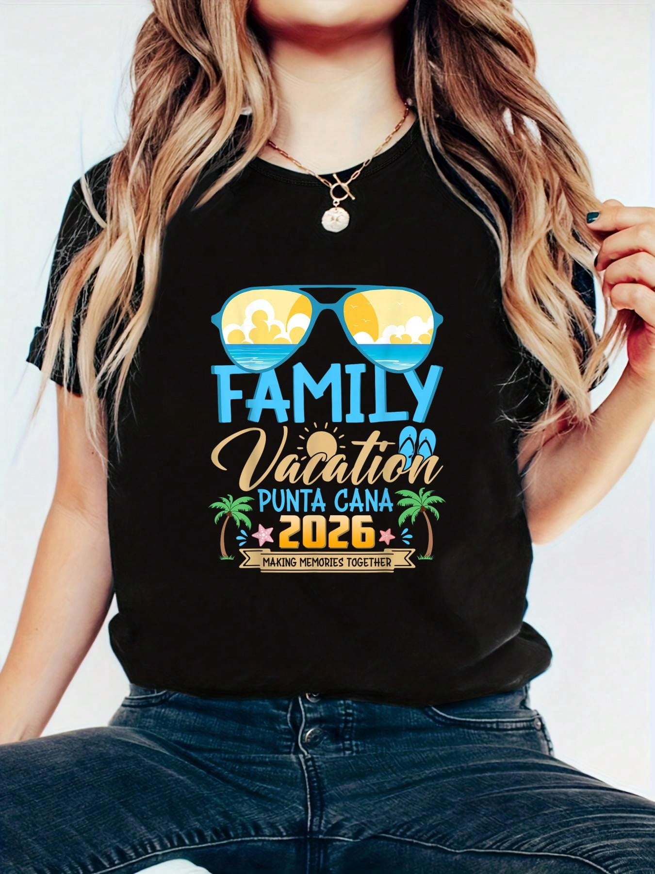 Cute Punta Cana Family Beach Trip 2026 Spring Summer Vacay T-Shirt ...