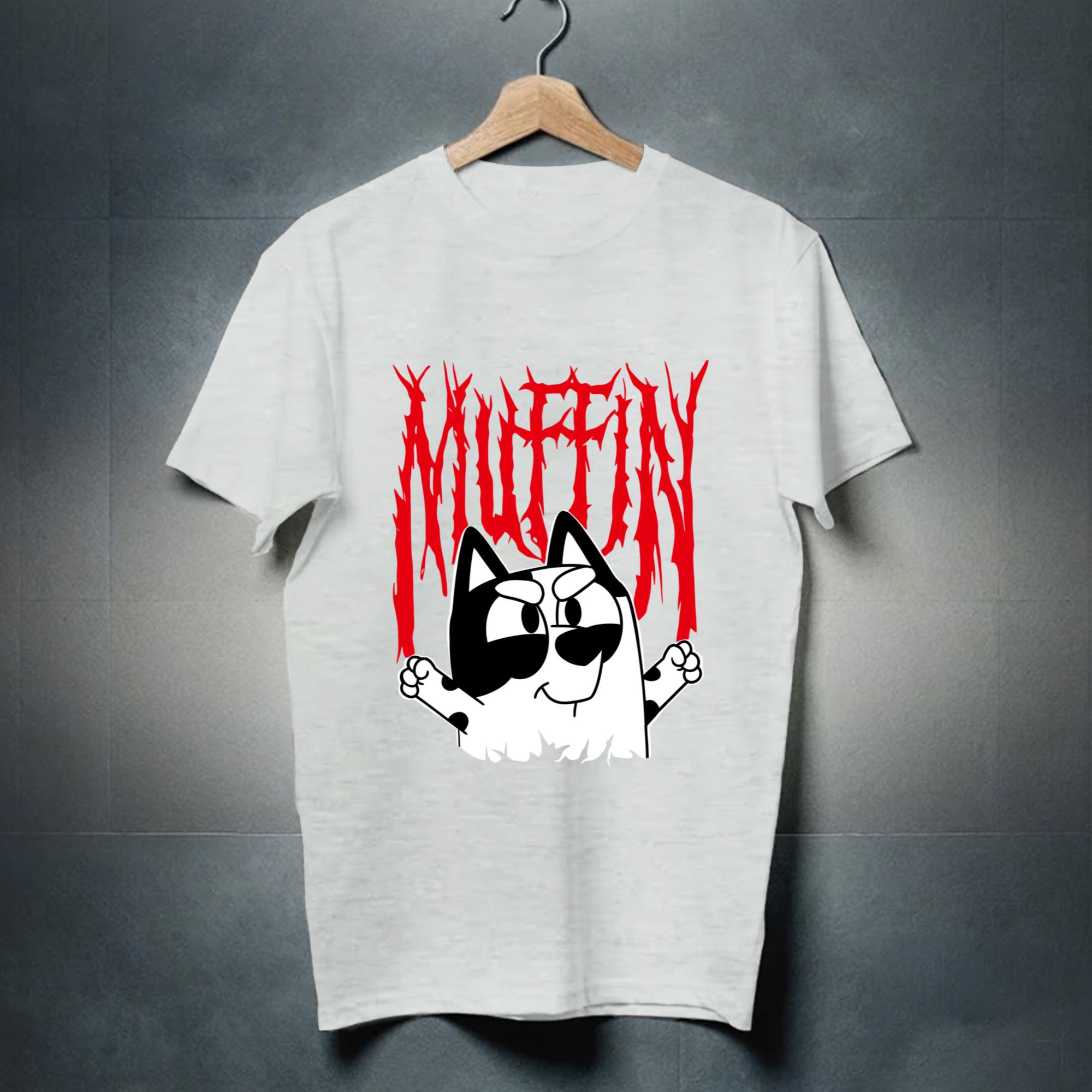 Cute Pup Goes Metal Shirt, Cartoon Rocker Parody Graphic Tee-TH6979 ...