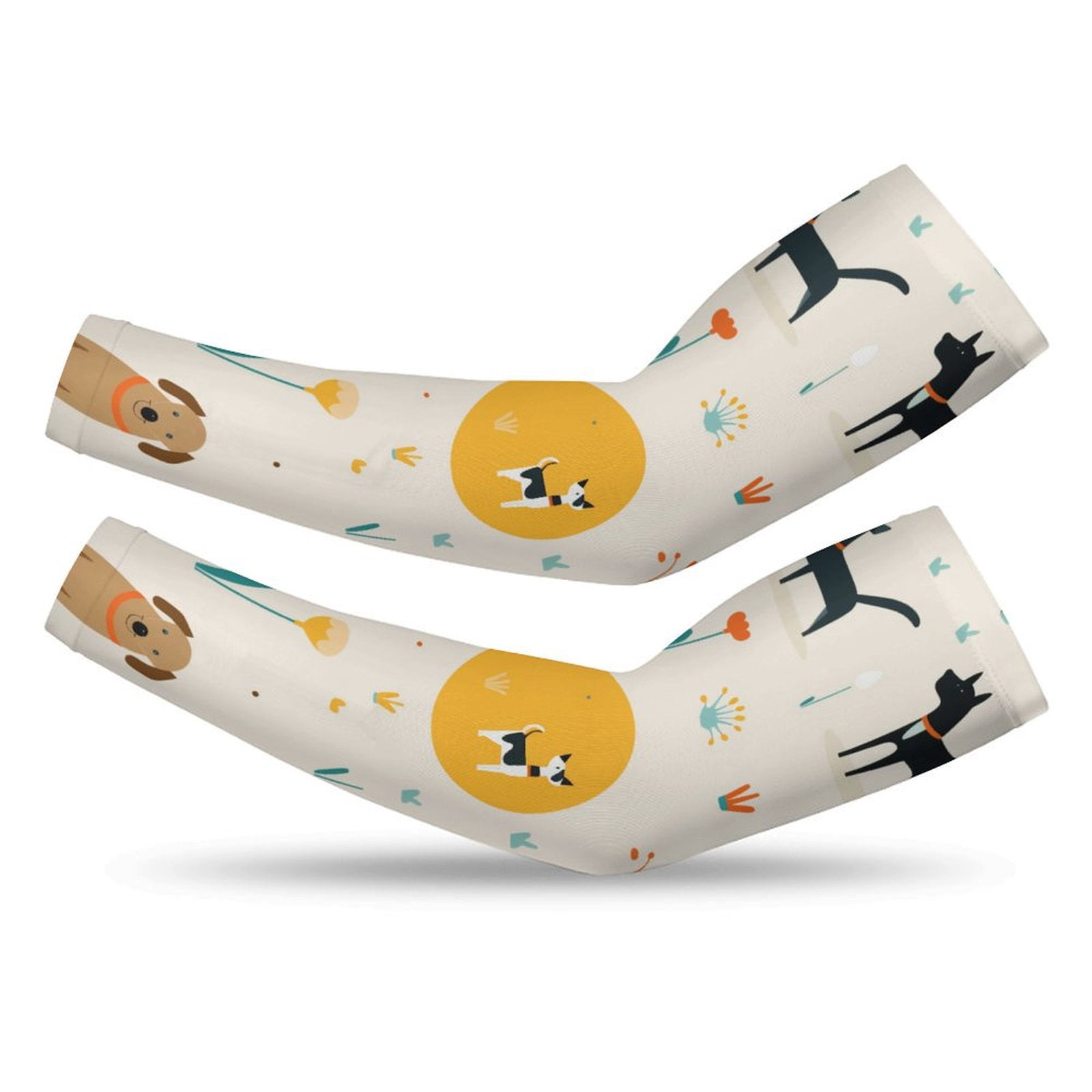 Cute Puppy Gardening Sleeves Farm Sun Protection Arm Cooling Sleeves ...