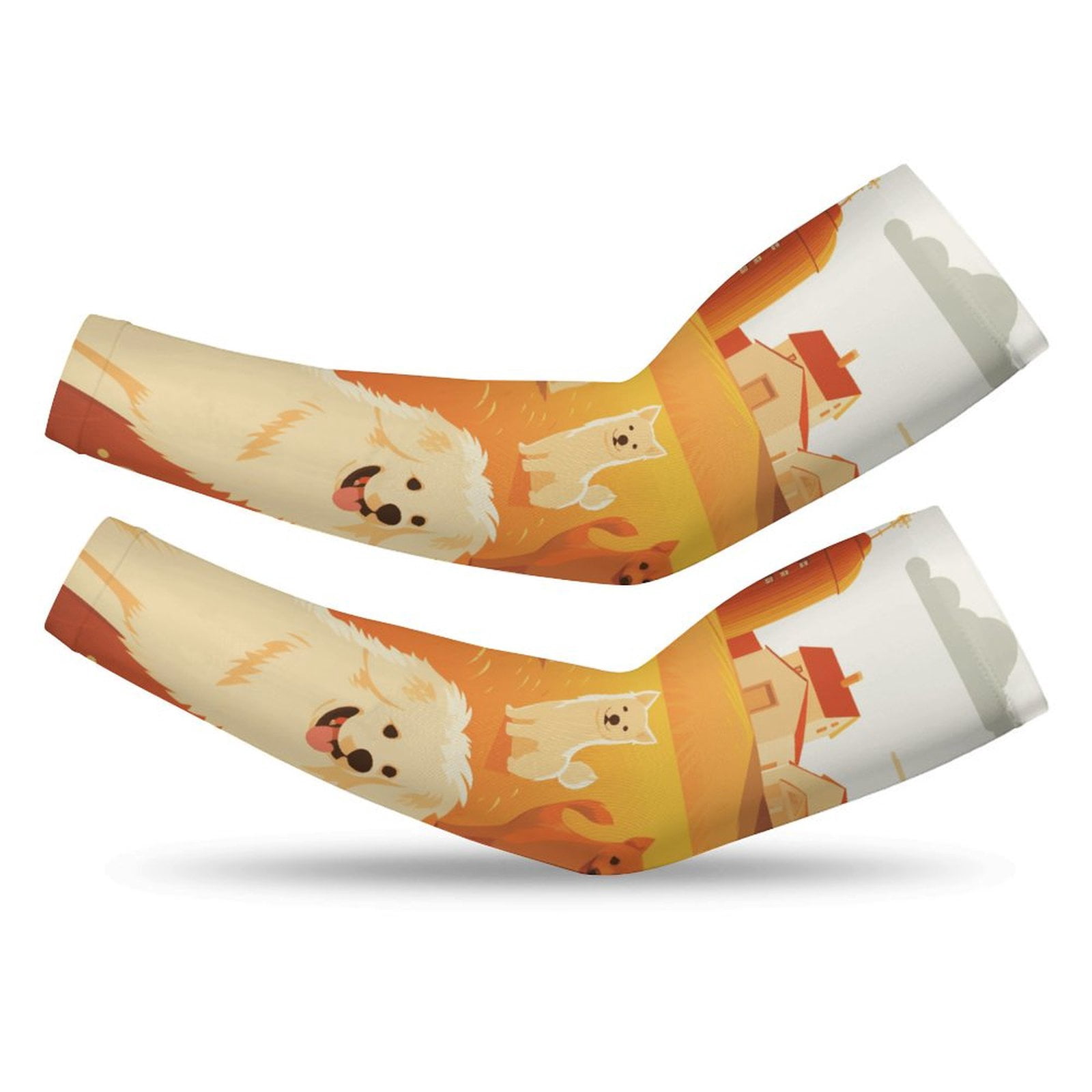 Cute Puppy Gardening Sleeves Farm Sun Protection Arm Cooling Sleeves ...