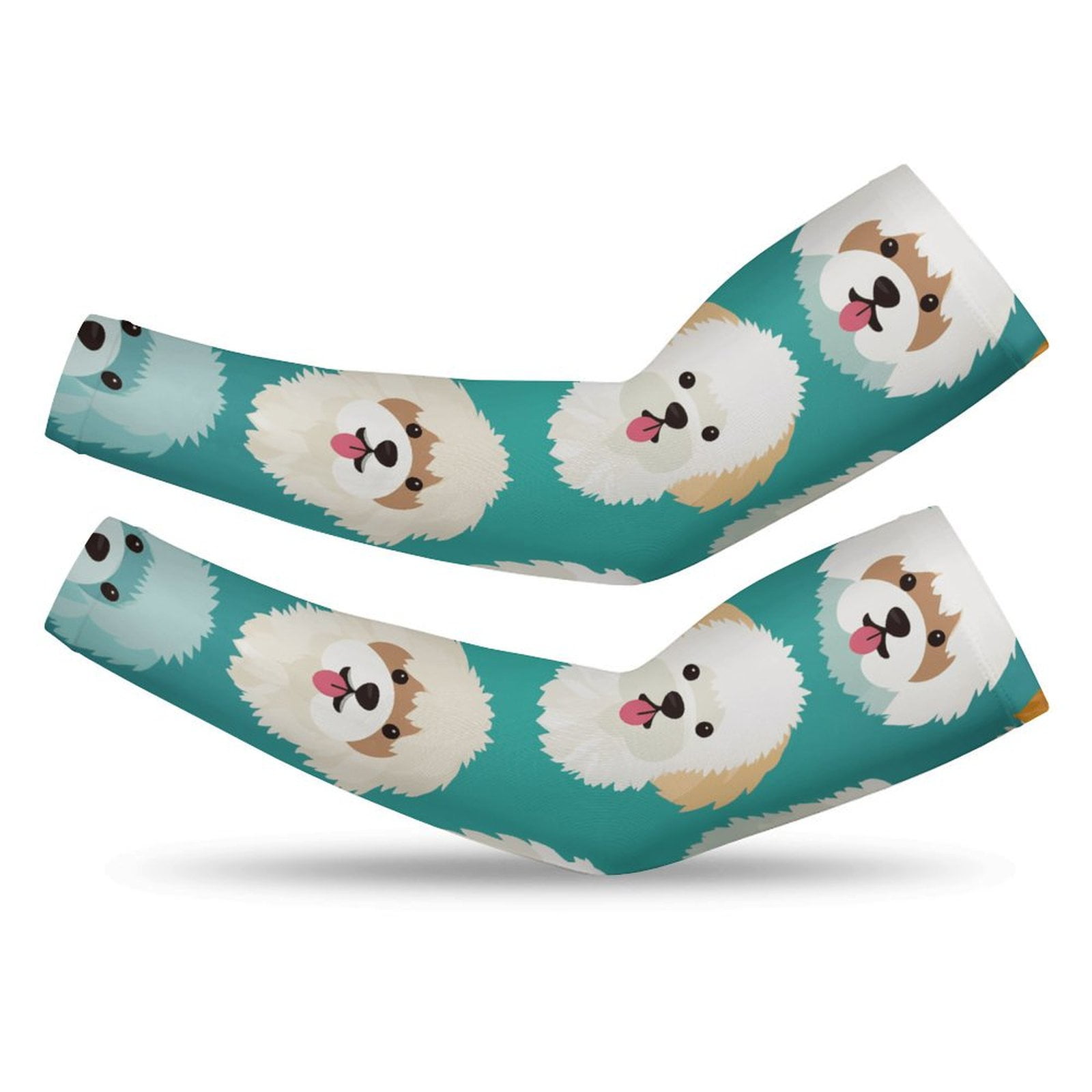 Cute Puppy Gardening Sleeves Farm Sun Protection Arm Cooling Sleeves ...