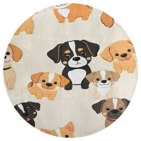 Cute Puppy Pattern Design(3) Rugs for Bedroom Large Area Living Room ...