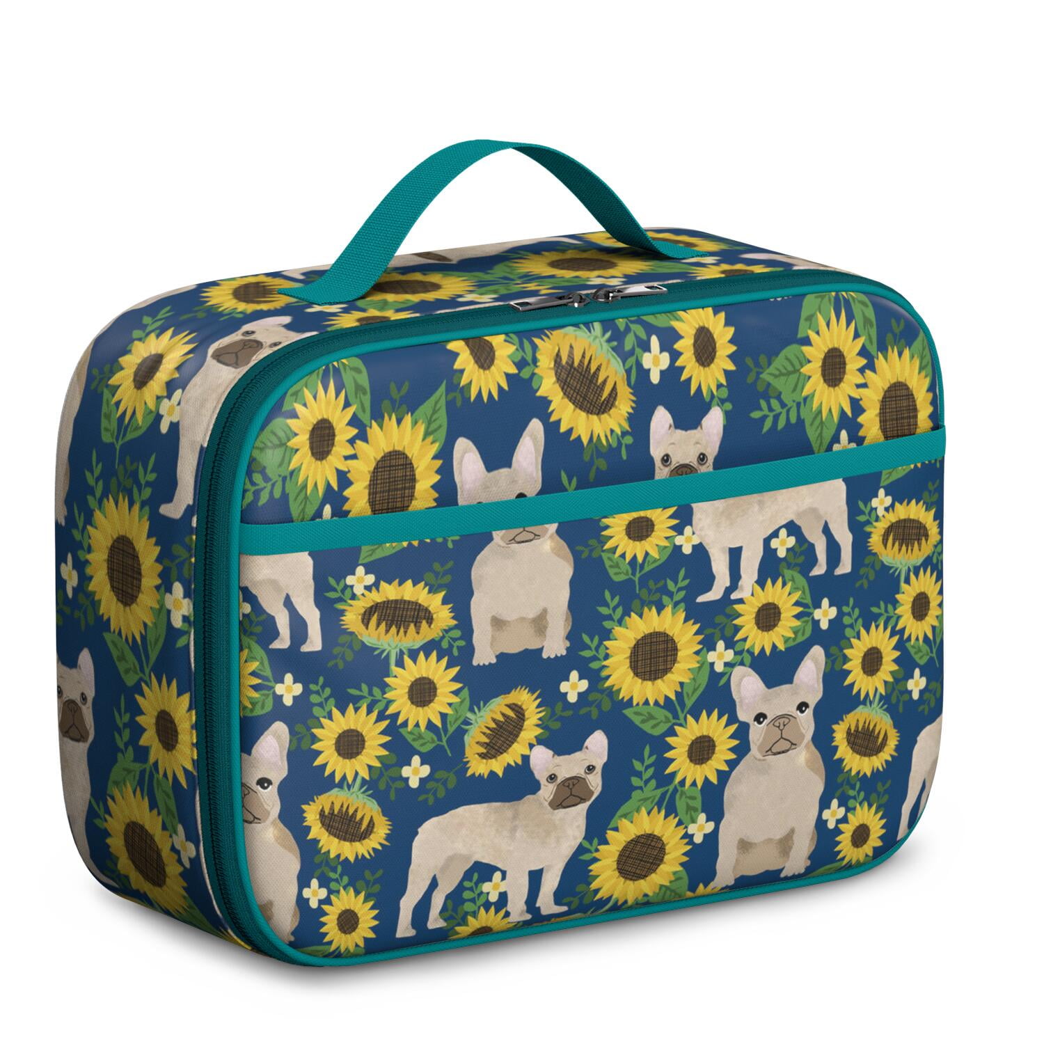 Cute Puppy Pattern Lunch Bag - Reusable Insulated Lunch Box with ...