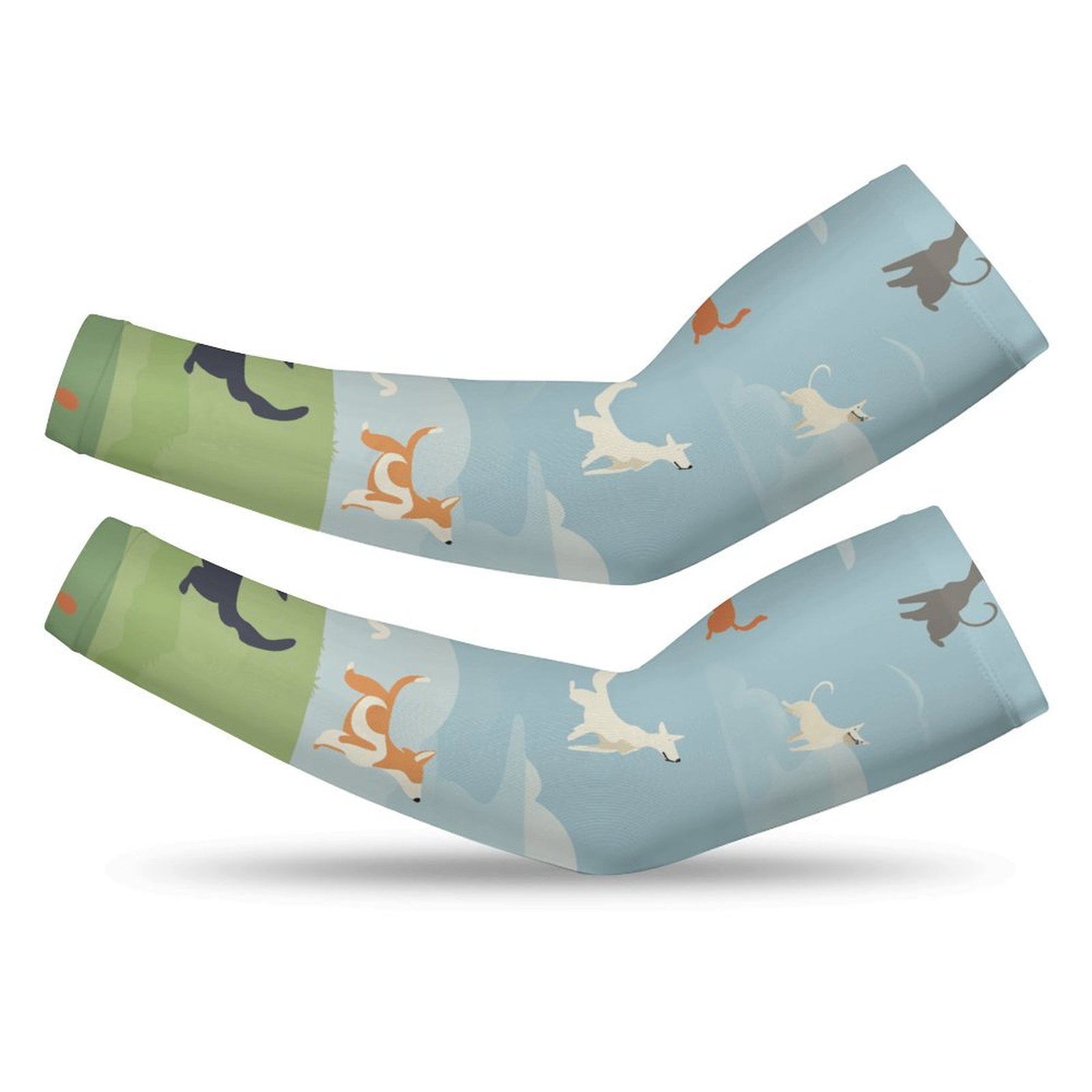 Cute Puppy Protection Cooling Arm Sleeves For Men Women, Uv Compression ...