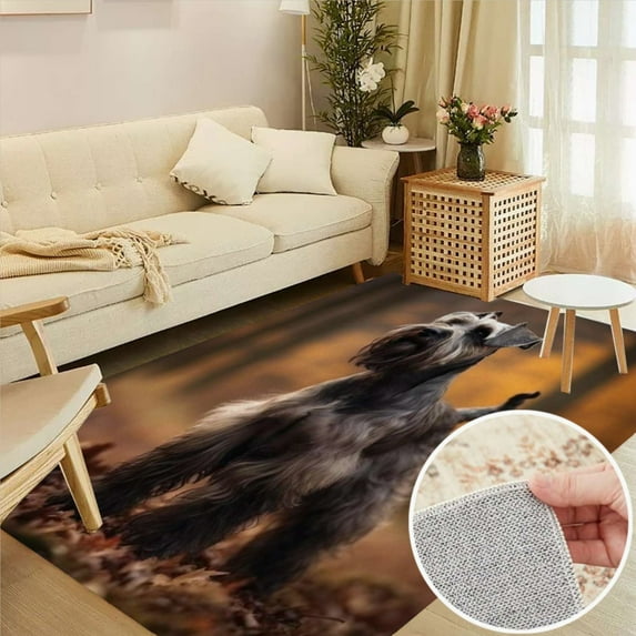 Cute Puppy Soft Large Area Rugs Washable Rug With Non-Slip Backing ...