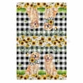Cute Puppy Sunflowers 1 Pack Kitchen Towel, Water Absorbent Dish Towel ...