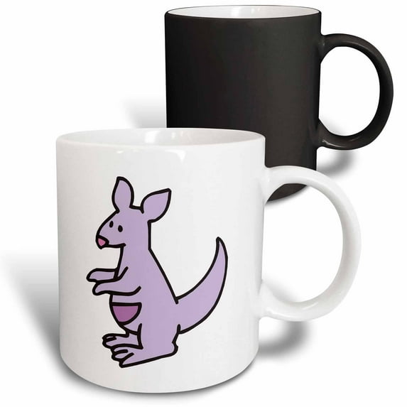 3drose, Cute Purple Lavender Kangaroo Animal Cartoon Character, 11oz ...