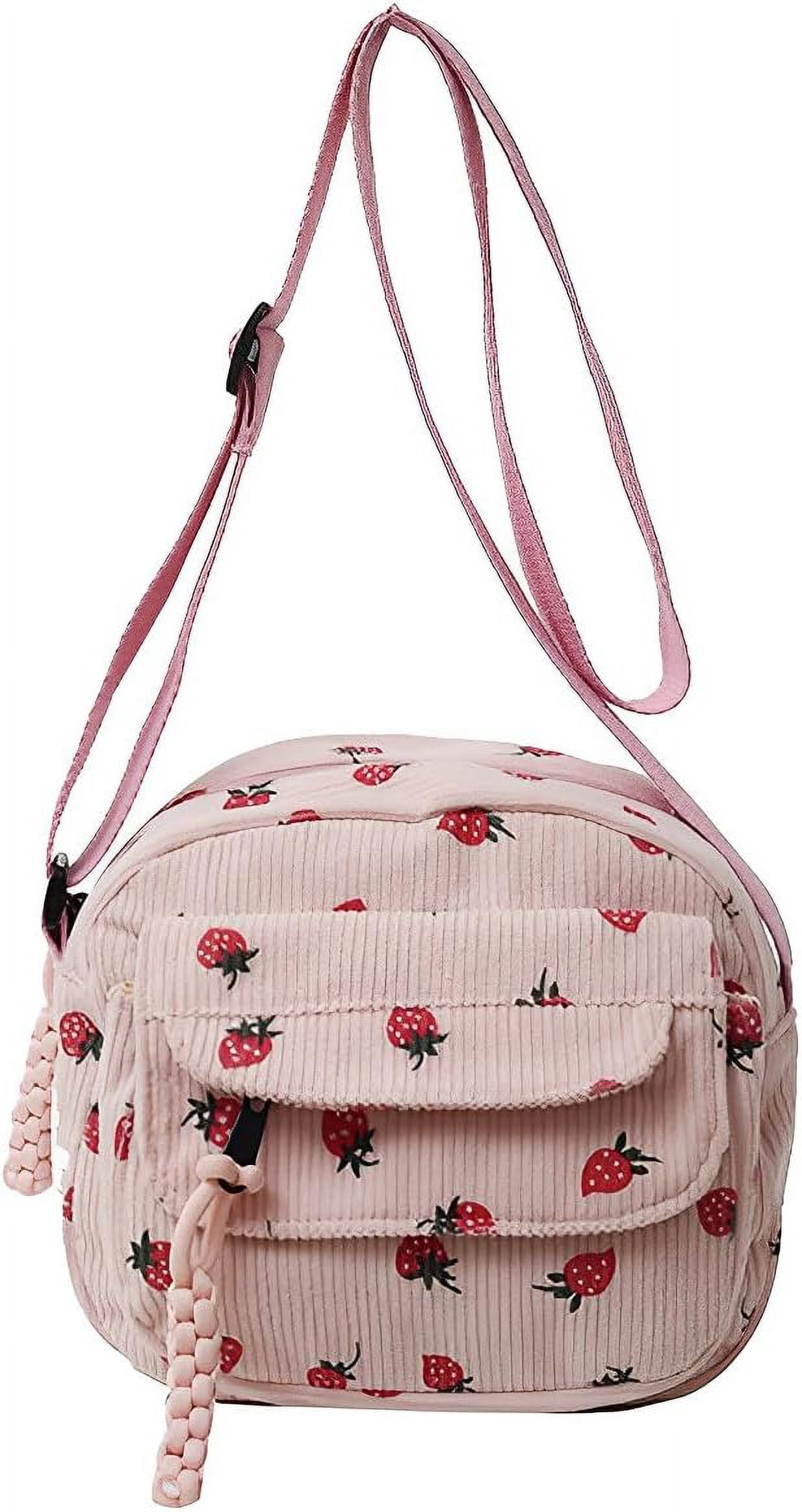 Cute Purses for Women Strawberry Bag Corduroy Tote Bag for Women ...