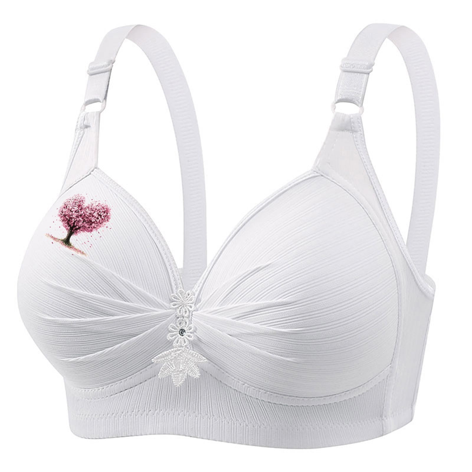 Cute Push Up Bralettes for Women Plus Size Full Coverage Wireless Bras ...