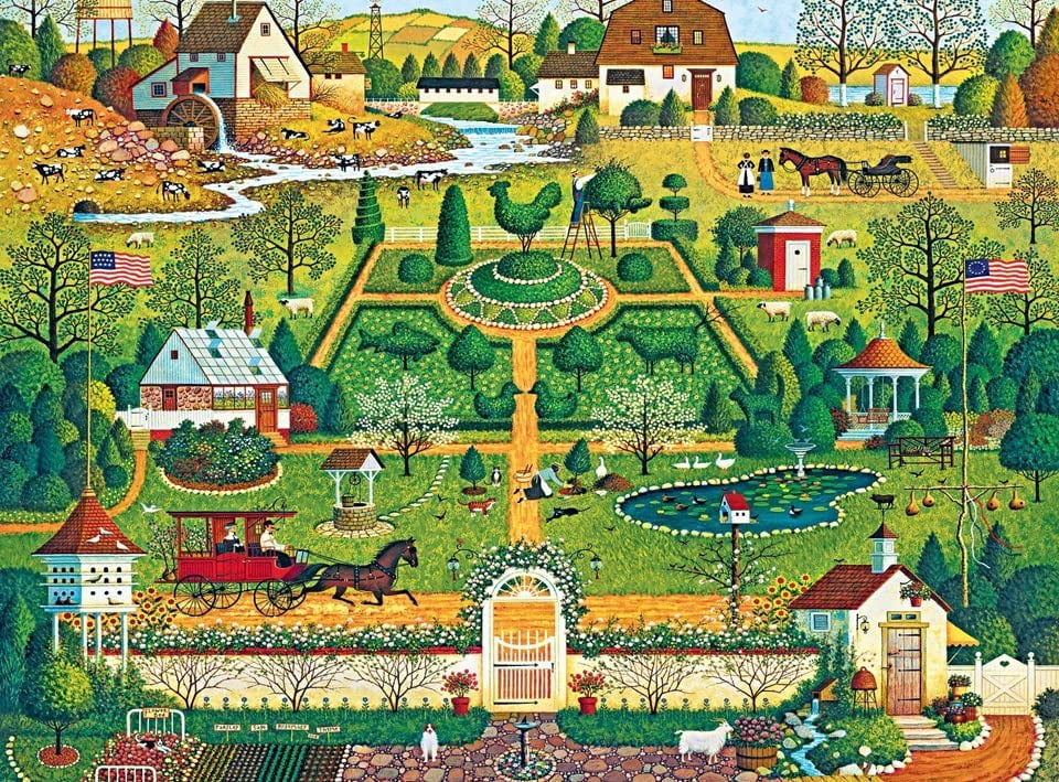 Cute Puzzles for Teens Jigsaw Puzzle Charles Wysocki Topiary Tendencies ...
