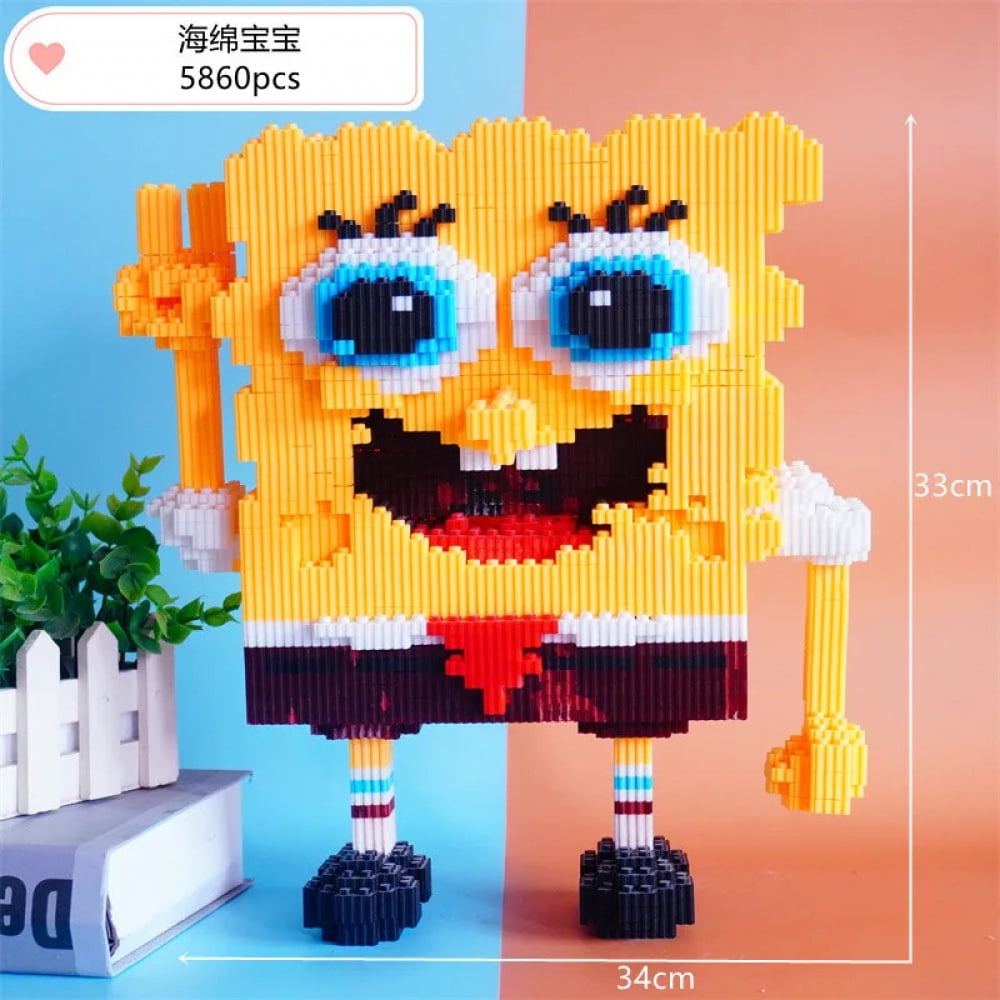 Cute Rabbit Building Block Toy Small Particle Brick Diy Children'S ...