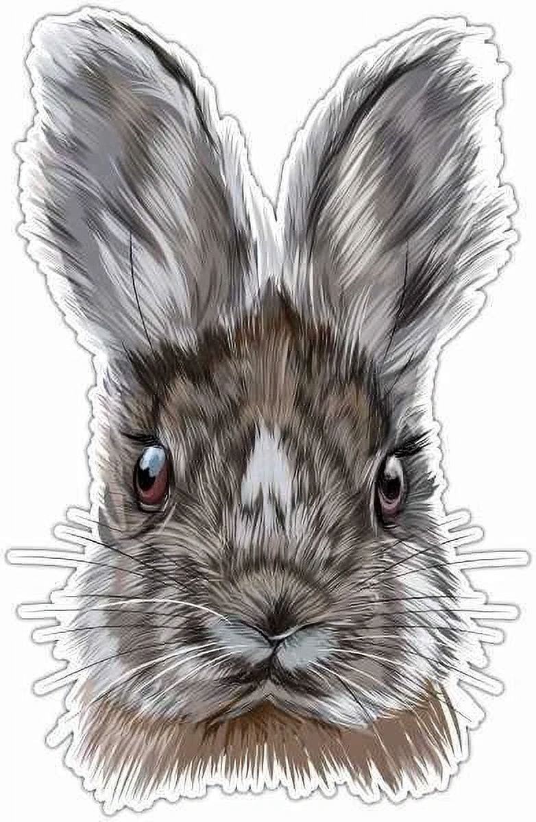 Cute Rabbit Bunny Hare Easter Animal Car Stickerphone Decal Water ...