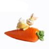 Cute Rabbit & Carrot Figurine with Tiny Caterpillar – Soft, Whimsical ...