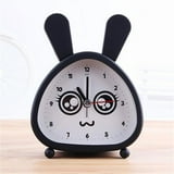Cute Rabbit Clock Children's Alarm Clock Creative Bedside Lamp Snooze ...