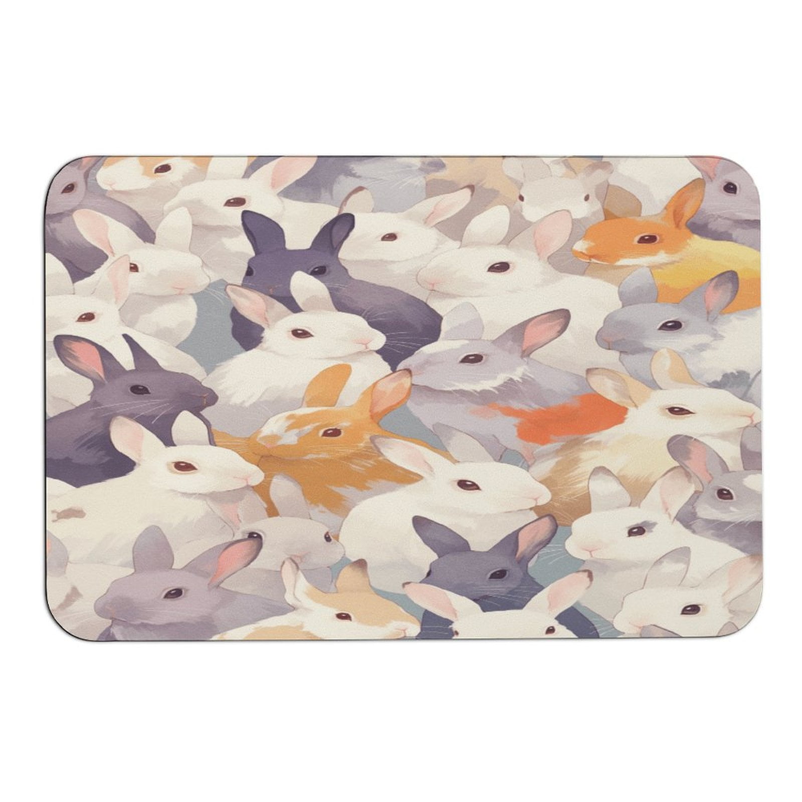 Cute Rabbit Floor Mat Living Room Decor Carpet Home Hallway Entrance ...