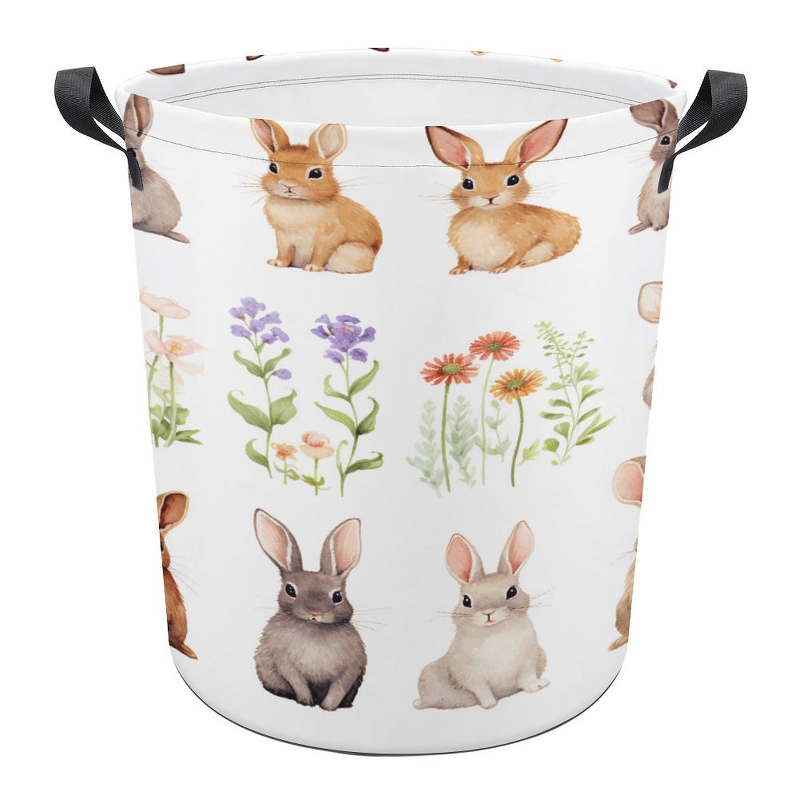 Cute Rabbit Laundry Basket Foldable Clothes Toy Hamper Storage Bin for ...