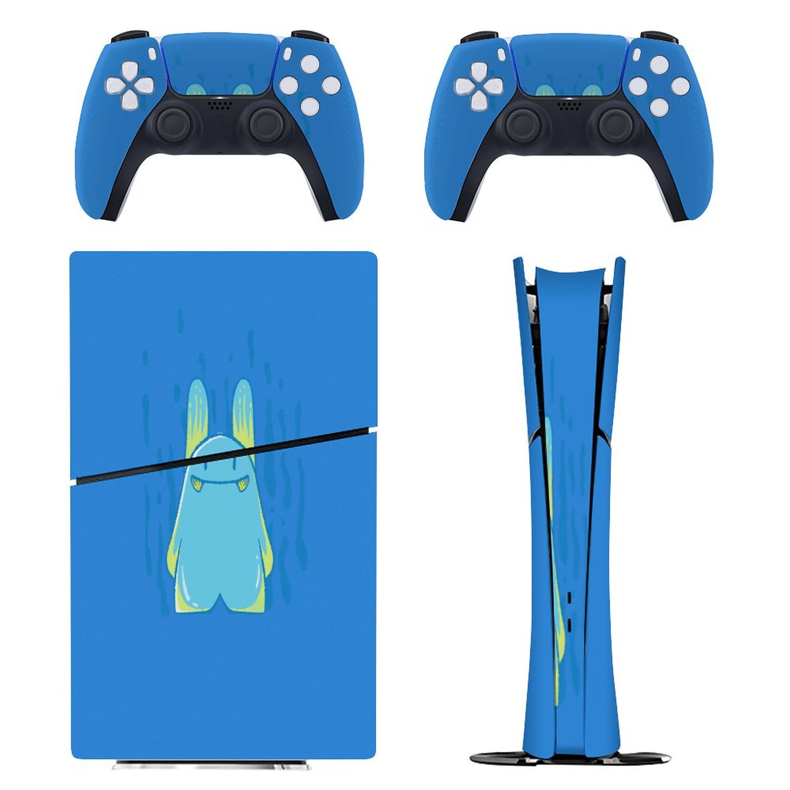 Cute Rabbit PS5/PS5 Slim Digital Disc Skin Sticker For Console And ...