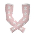 Cute Rabbit Pattern UV Protection Cooling Arm Sleeves, Compression Sun ...