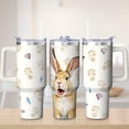 Cute Rabbit Paw Print Stainless Steel Tumbler, 40oz - Walmart.com