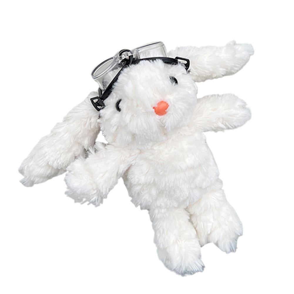 Cute Rabbit Plush Doll Clutch Wiper Turn Ornament Bunny Decoration Hand ...