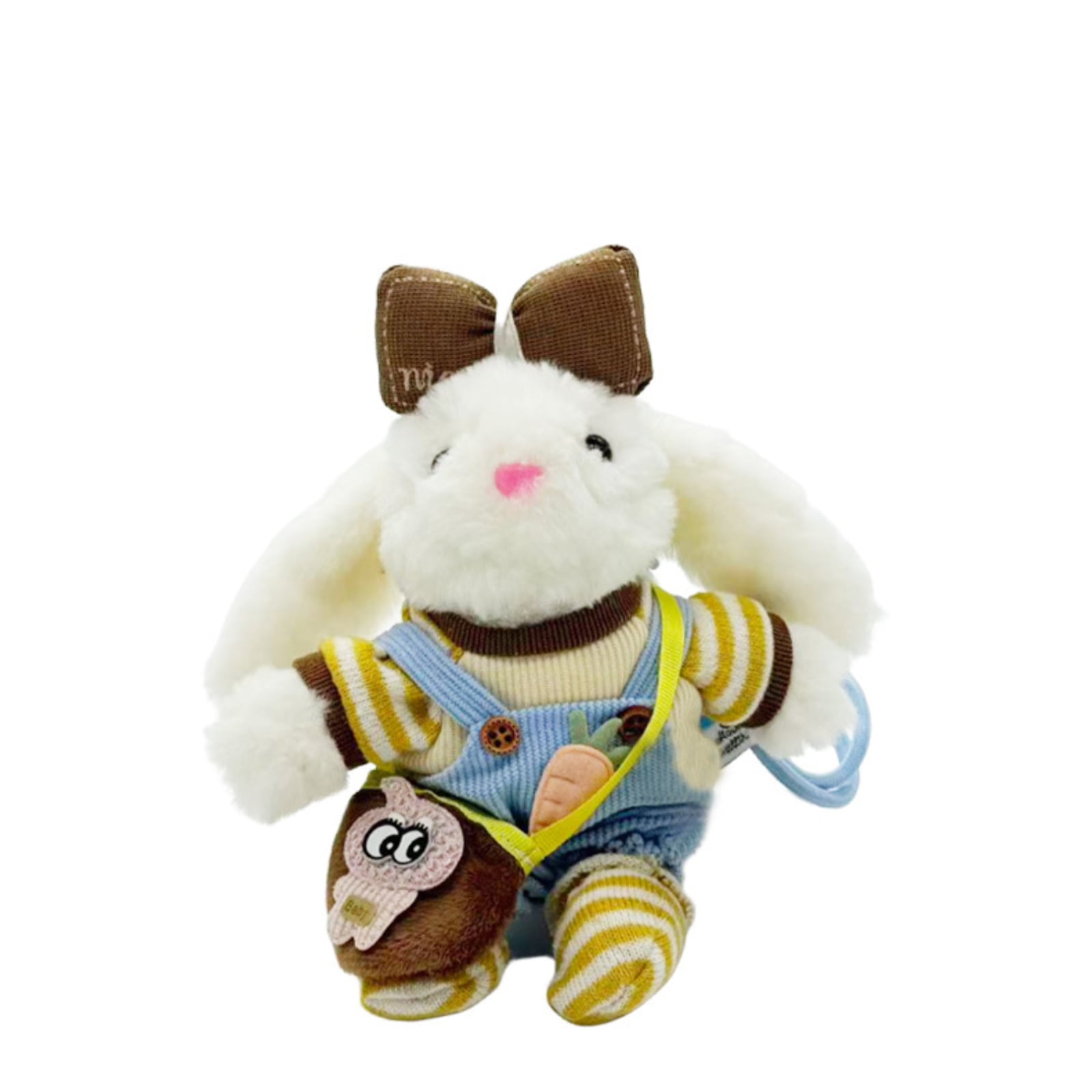 Cute Rabbit Plush Toy With Owl Accent Stuffed Animal Doll Soft Plushie ...