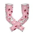 Cute Rabbit Strawberry Pattern UV Protection Cooling Arm Sleeves ...