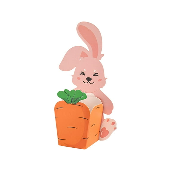 Cute Rabbits Carrot Candy Biscuits Packaging Bag Baking Card Set With ...