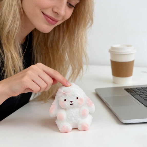 Cute Rabbits Squeezes Gifts Stress Relief Tool, Rebounds Cartoons Cute ...
