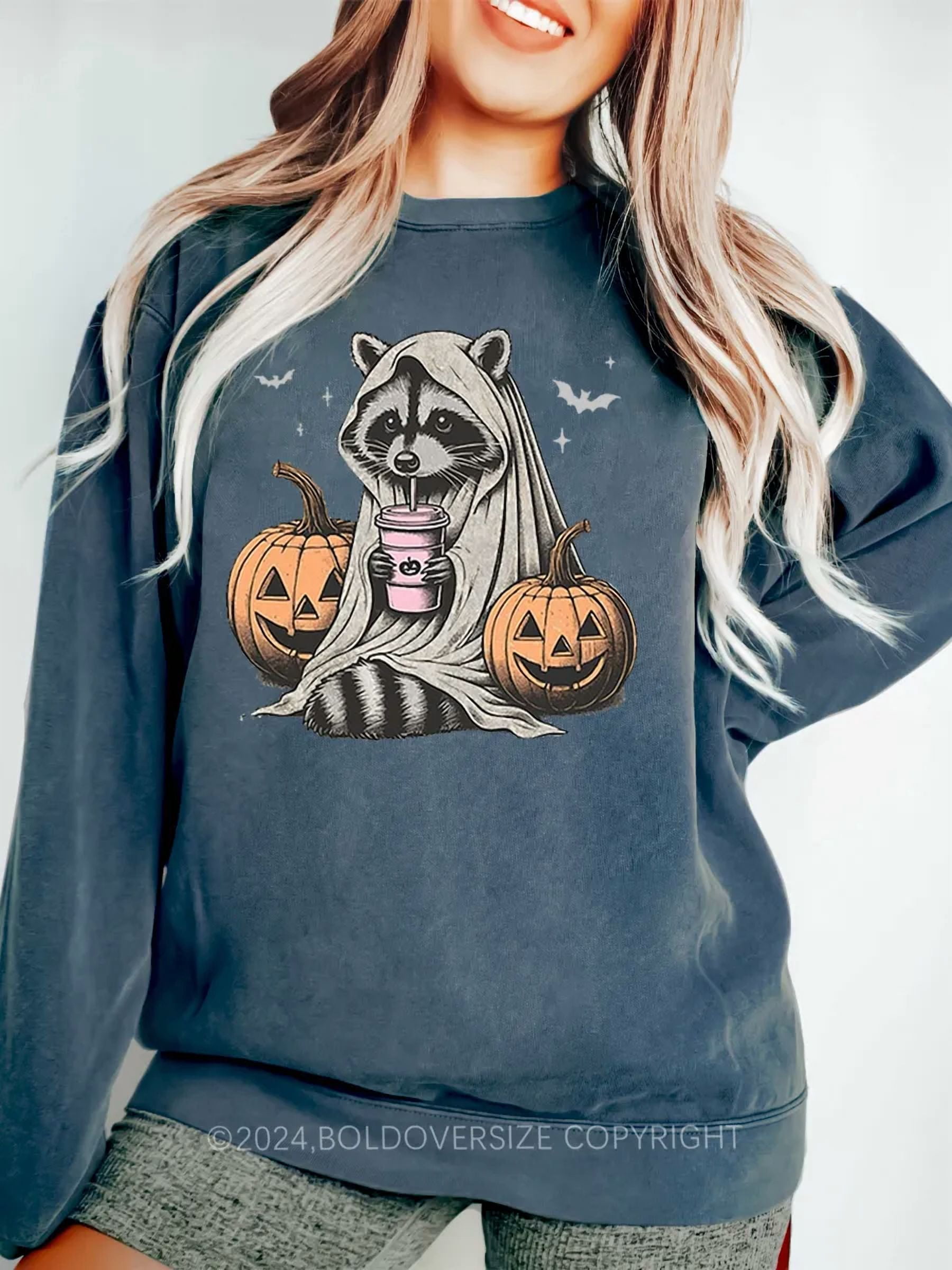 Cute Raccoon Ghost T-Shirt - Walmart.com