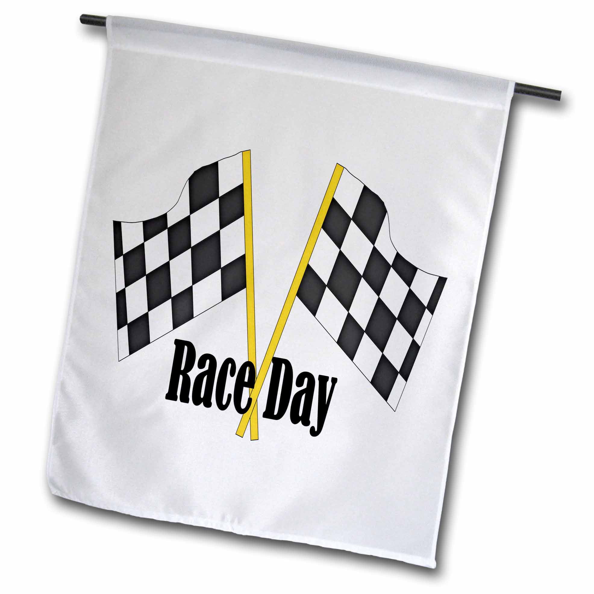3dRose, Cute Race Day Dual Flags, 12 x 18 inch Garden Flag - Walmart.com