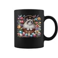 Cute Ragdoll Cat Surrounded By Eggs And Spring Flowers Coffee Mugs ...