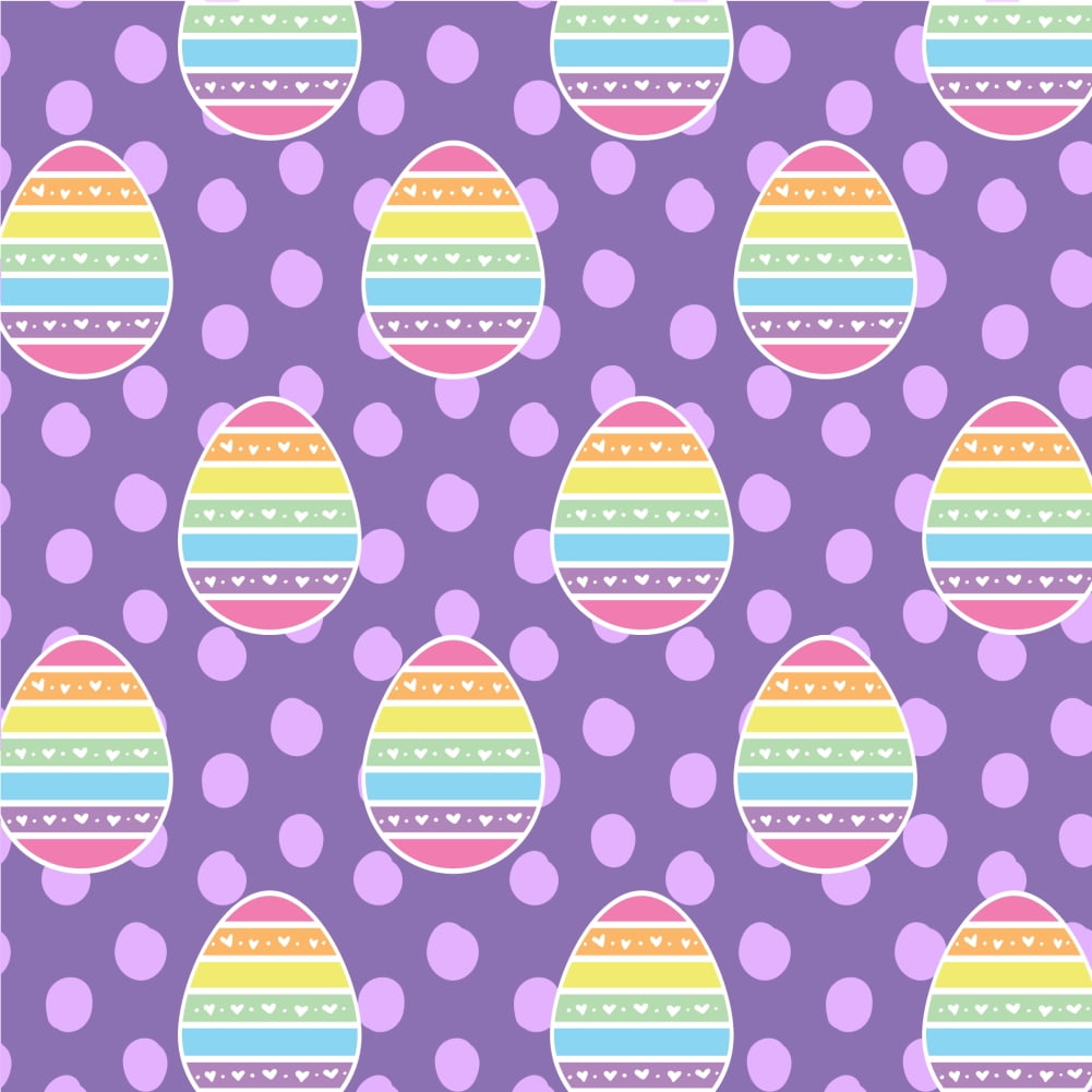 Cute Rainbow Happy Easter Egg Premium Roll Gift Wrap Wrapping Paper ...