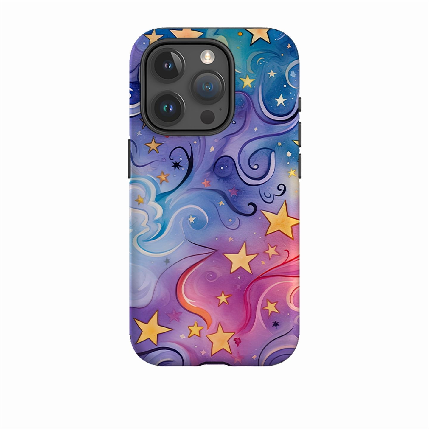 Cute Rainbow Stars II Playful Illustration iPhone Case 17 16 15 14 13 ...