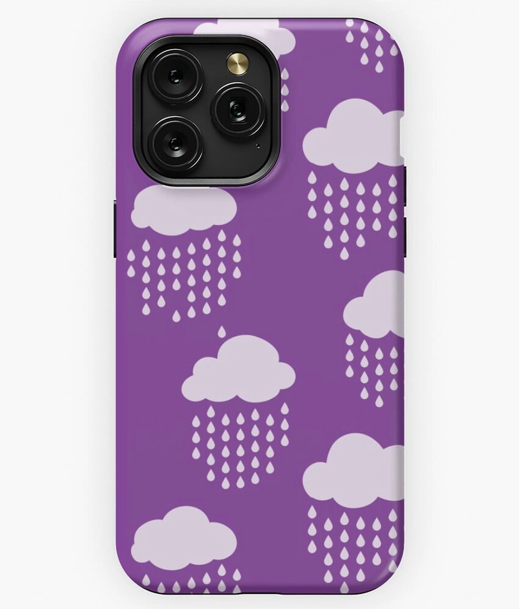 Cute Raining Cloud Pattern M1750 Phone Case for iPhone 17 16 15 14 13 ...