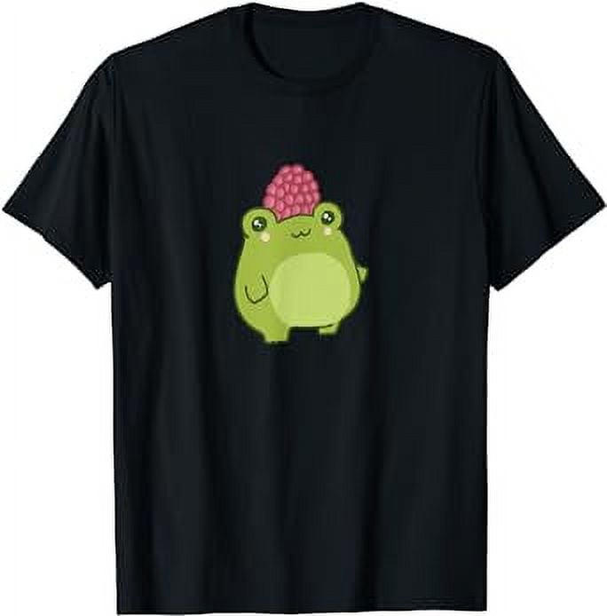 Cute Raspberry Frog Pastel Kawaii Cottagecore Aesthetic T-Shirt ...