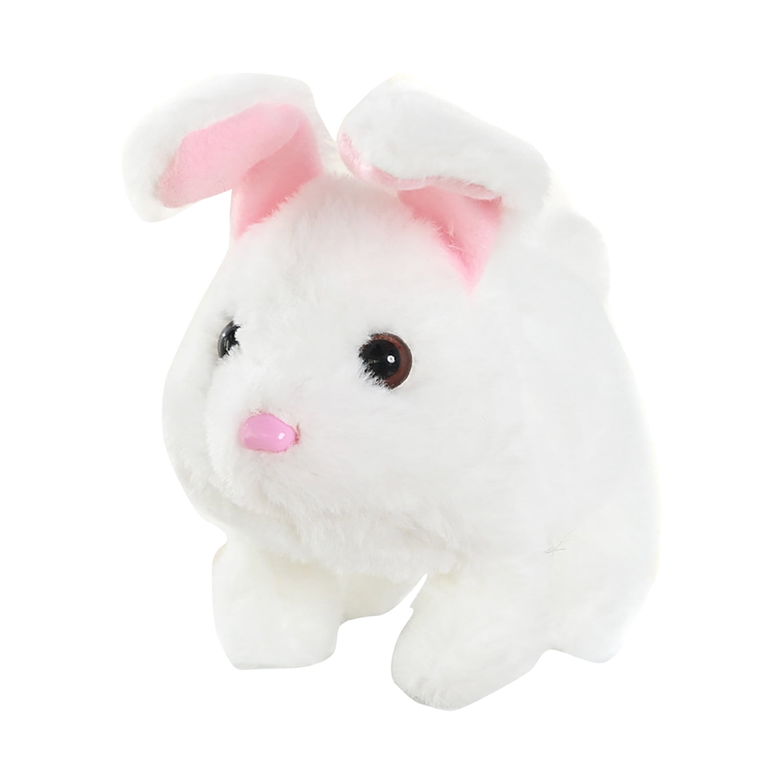 Cute Realistic Bunny Toy Interactive Electronic Pet Toys Rabbit Walks ...
