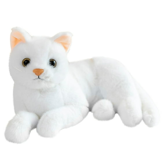 Cute Realistic Cat Plush Toy, Soft Stuffed Kitten Doll With Lifelike ...