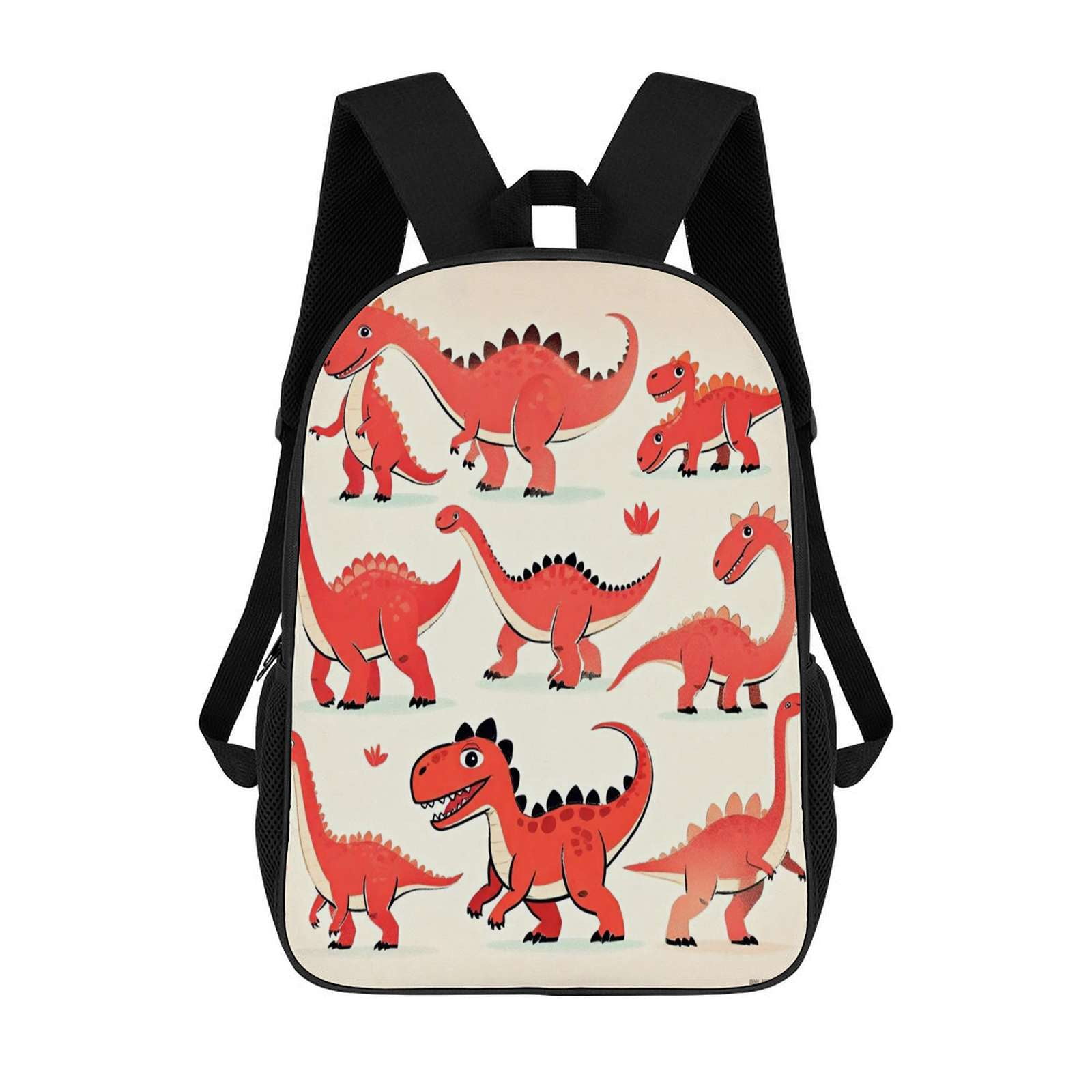 Cute Red Dinosaur Collection Large Capacity Backpacks For Teenagers ...
