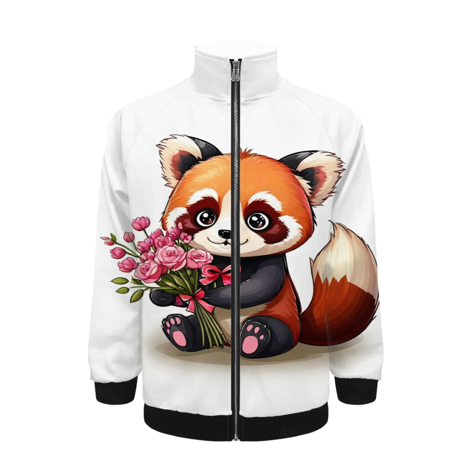 Cute Red Panda Gift Jacket Men's Street Cool Long Sleeves Coat ...